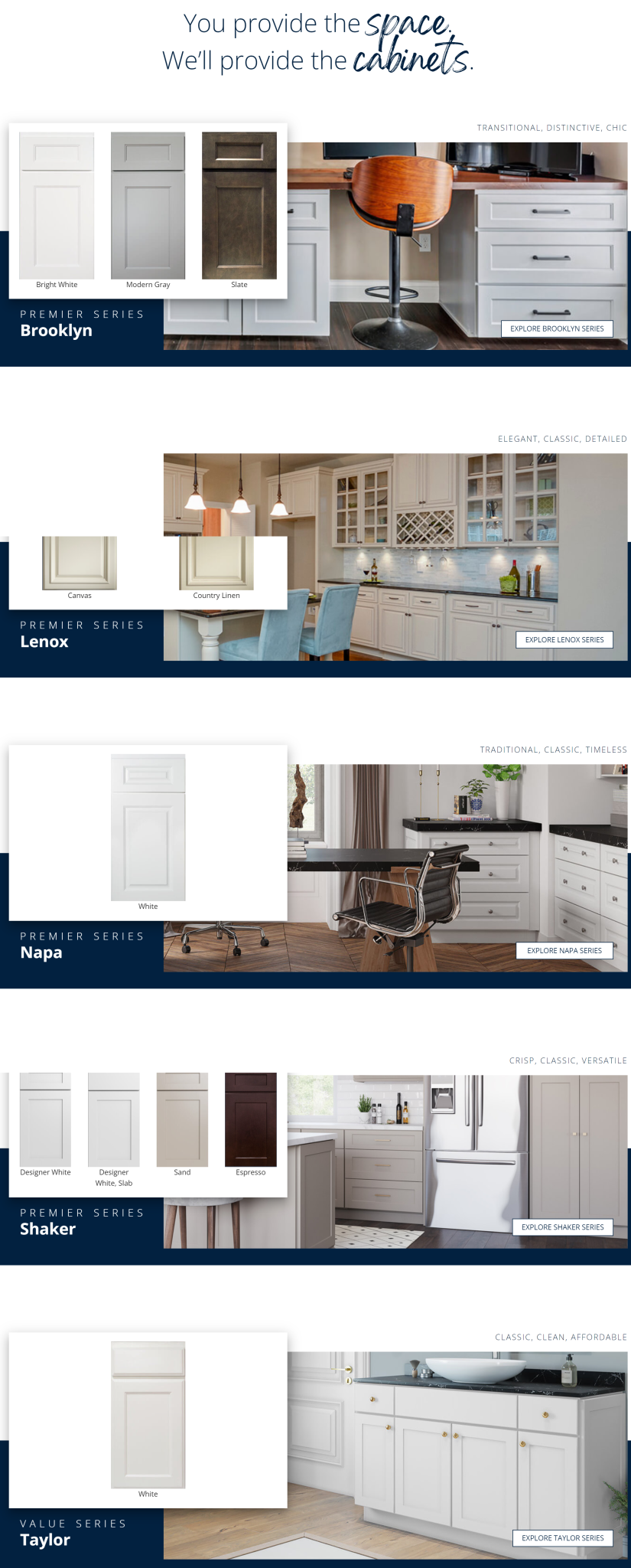 Kitchen Cabinet Distributors - ACM Construction